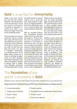 KaratBars Slide Pamphlet | PDF