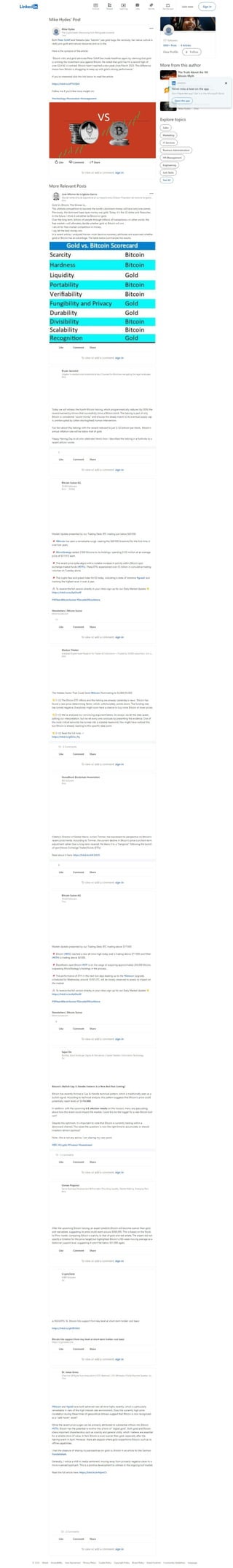 This is a Copy of My Gold Bugs LinkedIn Post | PDF