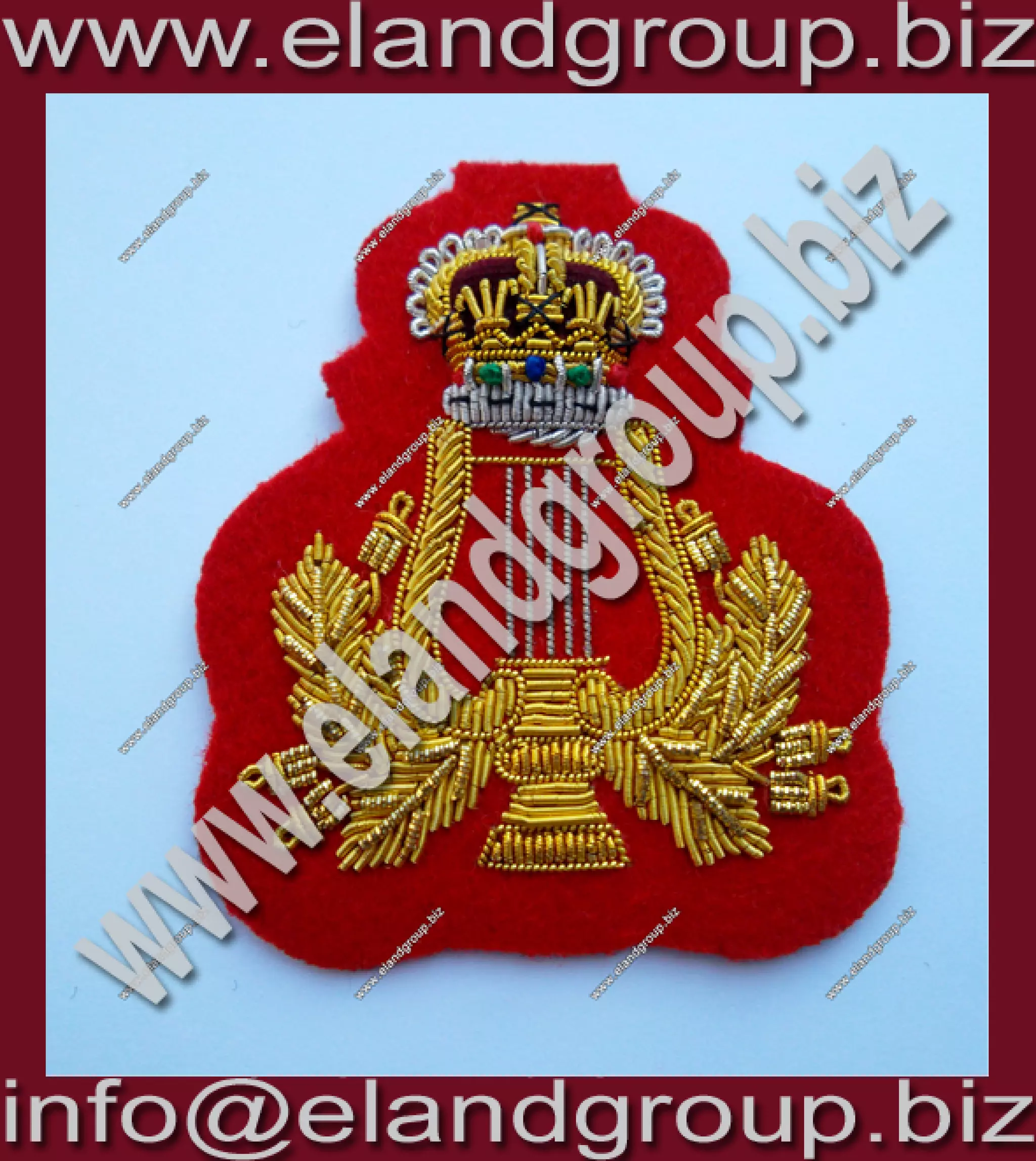 Gold bullion wire embroidered badge | PDF