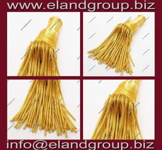 Gold bullion wire tassels | PDF