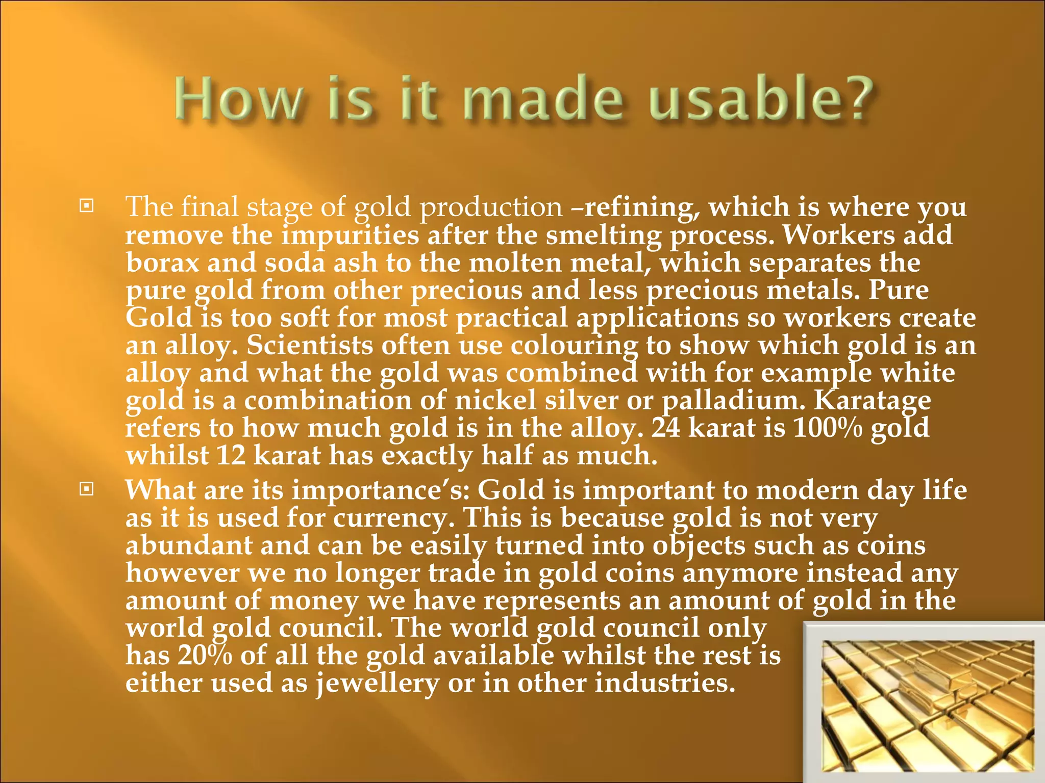 Gold chemistry presentation | PPT