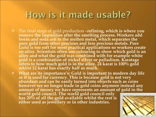 Gold chemistry presentation | PPT