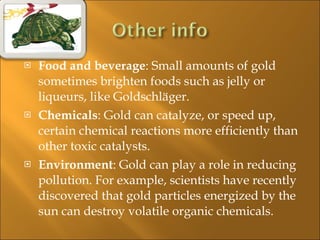 Gold chemistry presentation | PPT