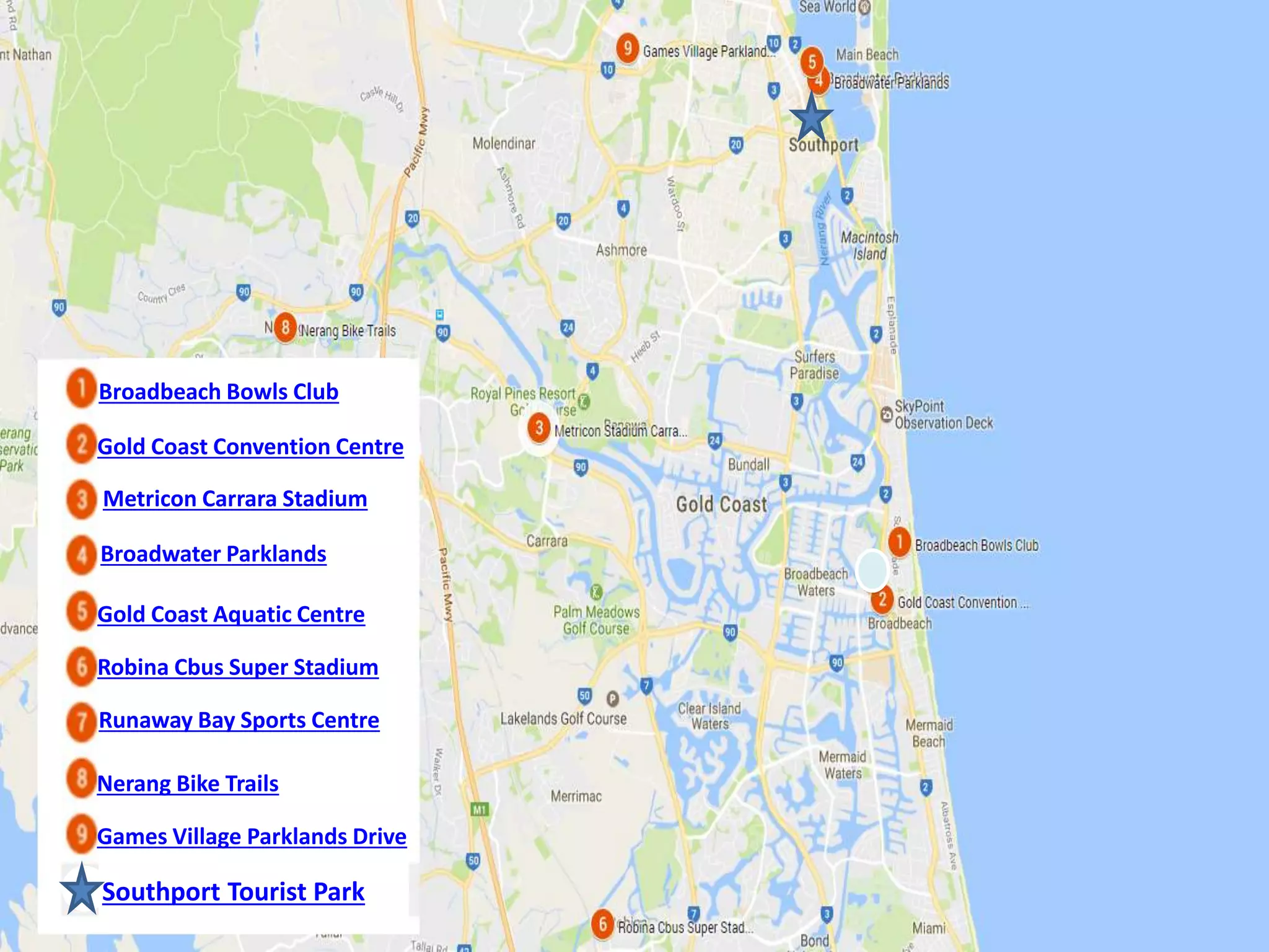 Gold coast map | PPTX