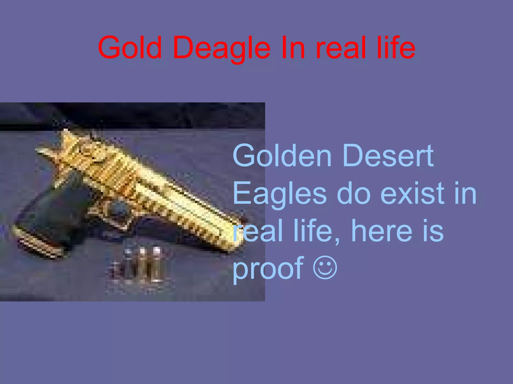 Gold Desert Eagle | PPT