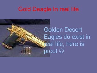 Gold Desert Eagle | PPT