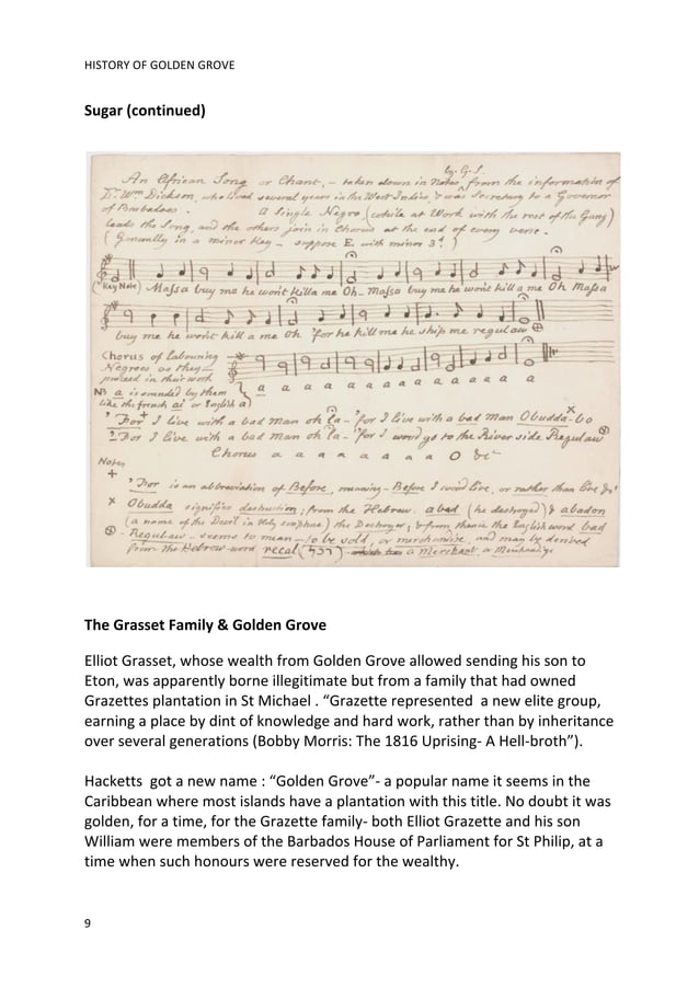 Golden Grove House History | PDF