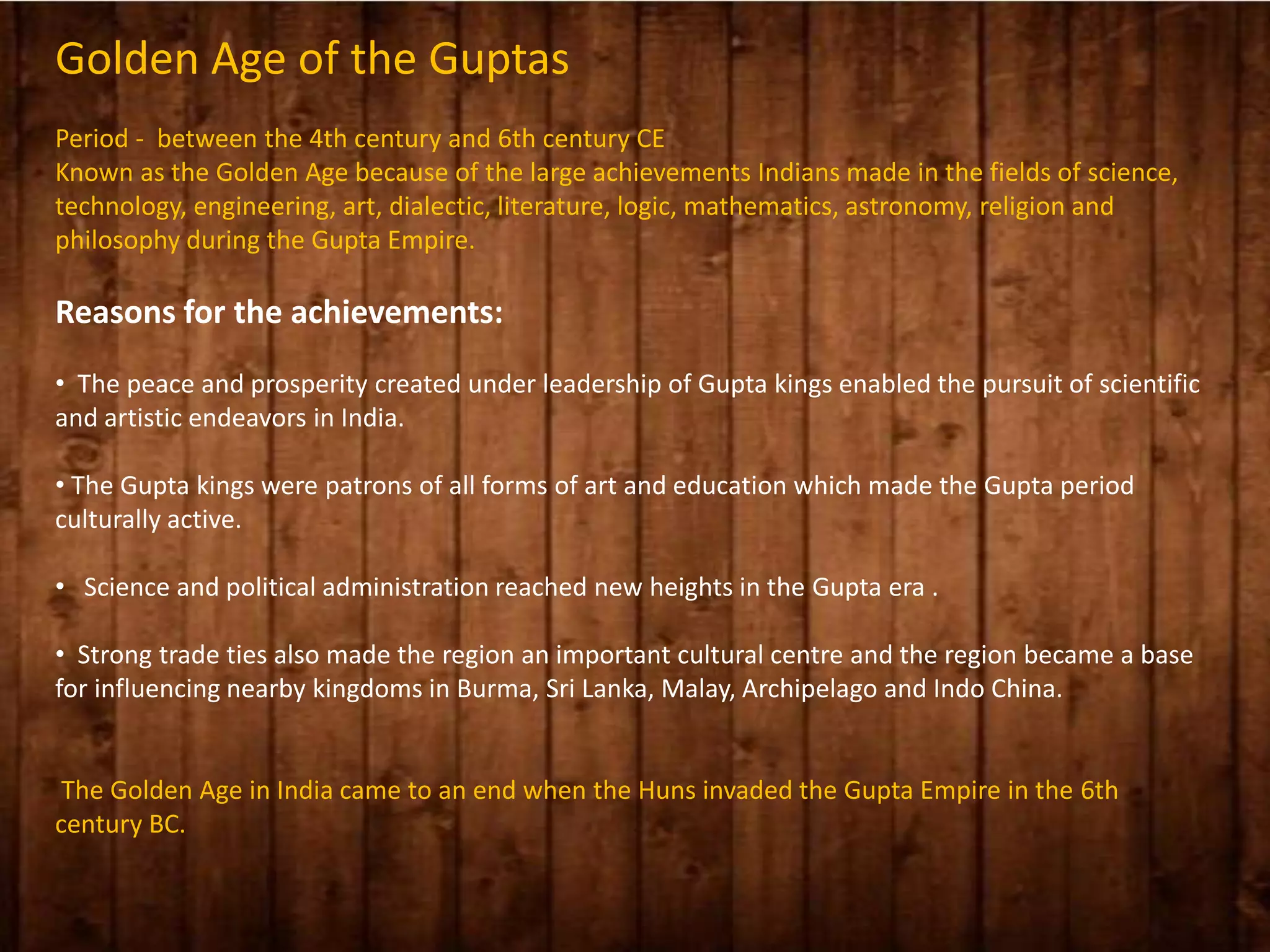 Golden age of guptas | PPTX