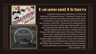 Dani Walters-Golden Age of Hollywood-HST 102 | PPT