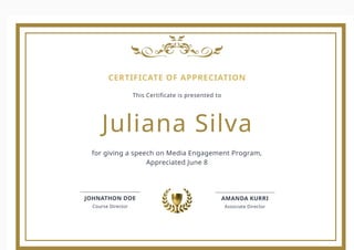 Golden Bordered Certificate of Appreciation.pptx