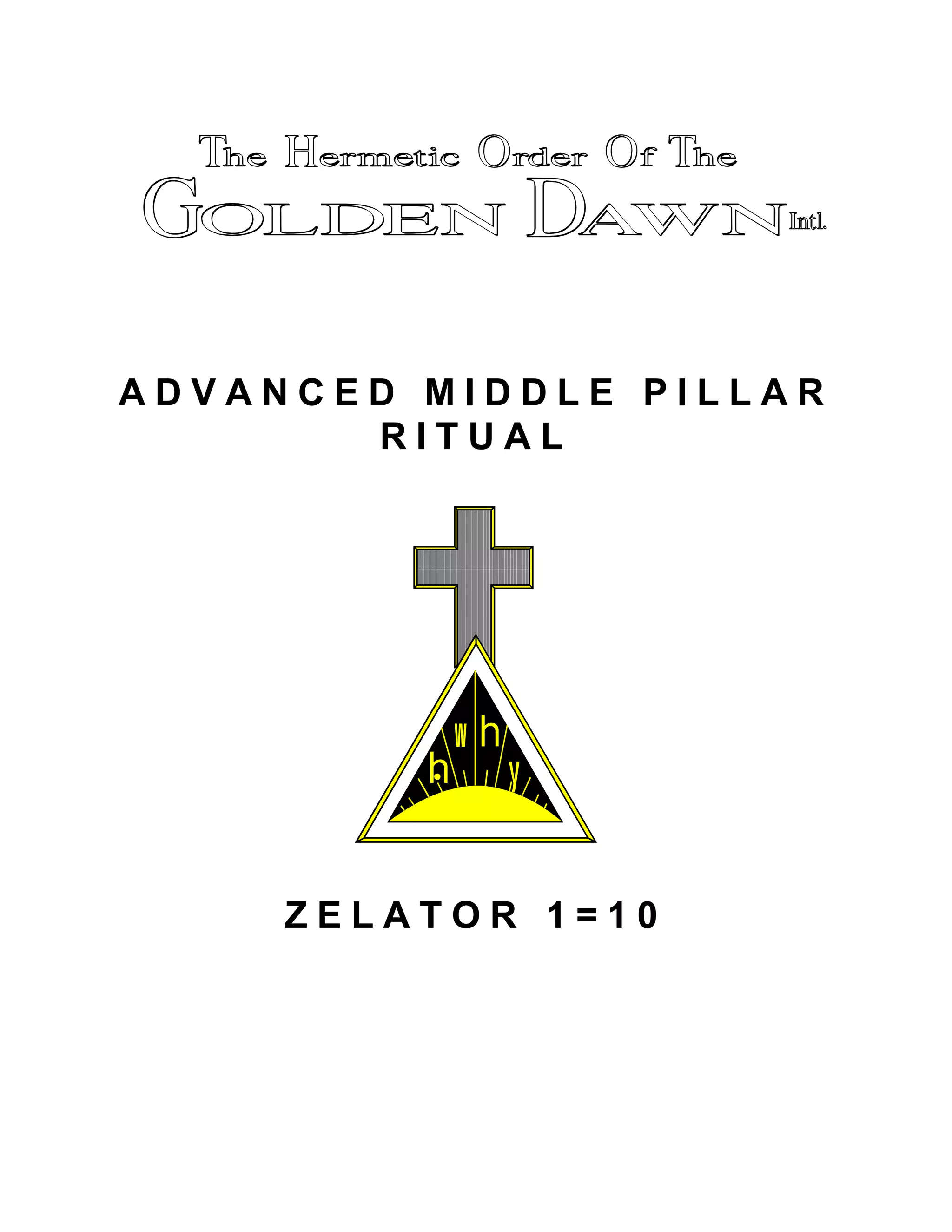 Golden dawn middle pillar | PDF