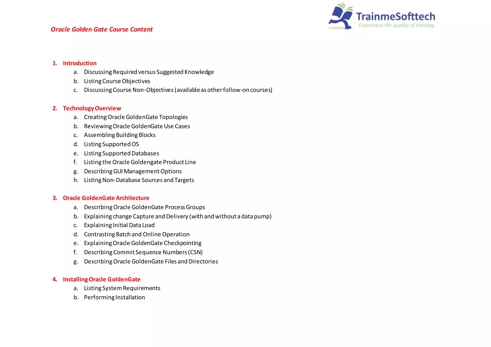 Goldengate course content - Trainmesofttech | PPT