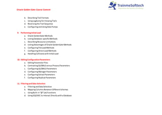 Goldengate course content - Trainmesofttech | PPT