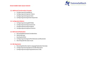 Goldengate course content - Trainmesofttech | PPT