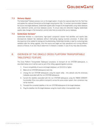 GoldenGate Whitepaper Oracle 8i 9i to 10g 11g Database Migration | PDF | Databases | Computer ...