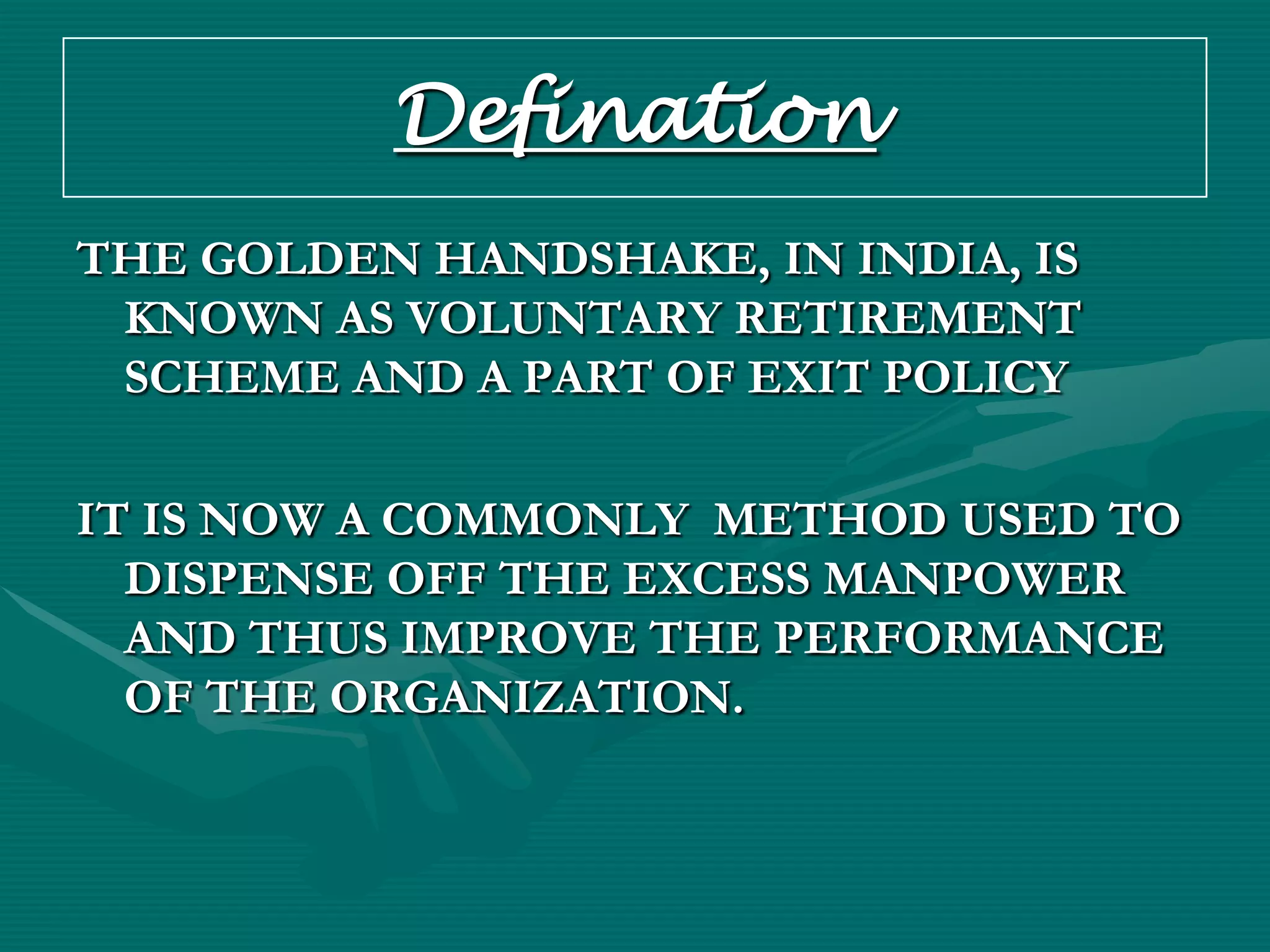 Goldenhandshake | PPTX