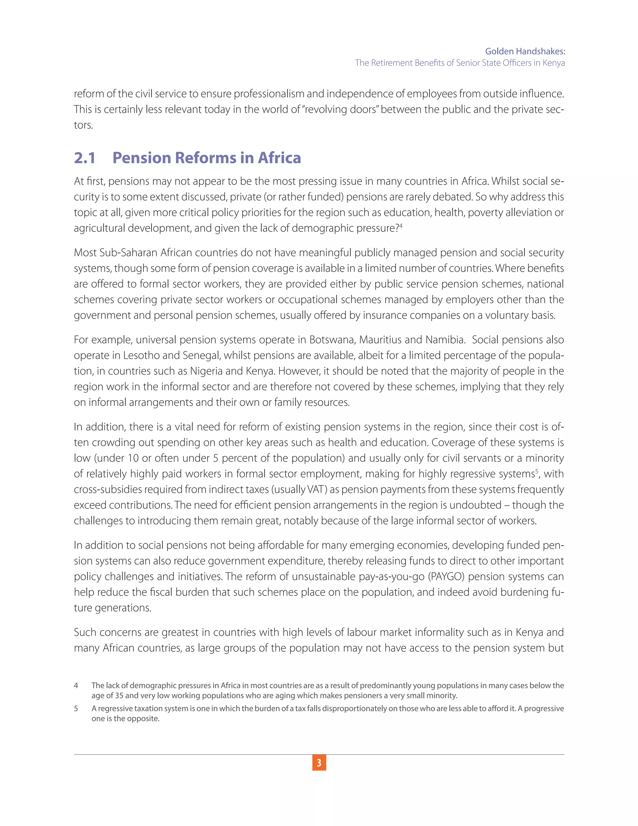 Golden Handshakes - The Retirement Benefits of Senior State Officers in ...