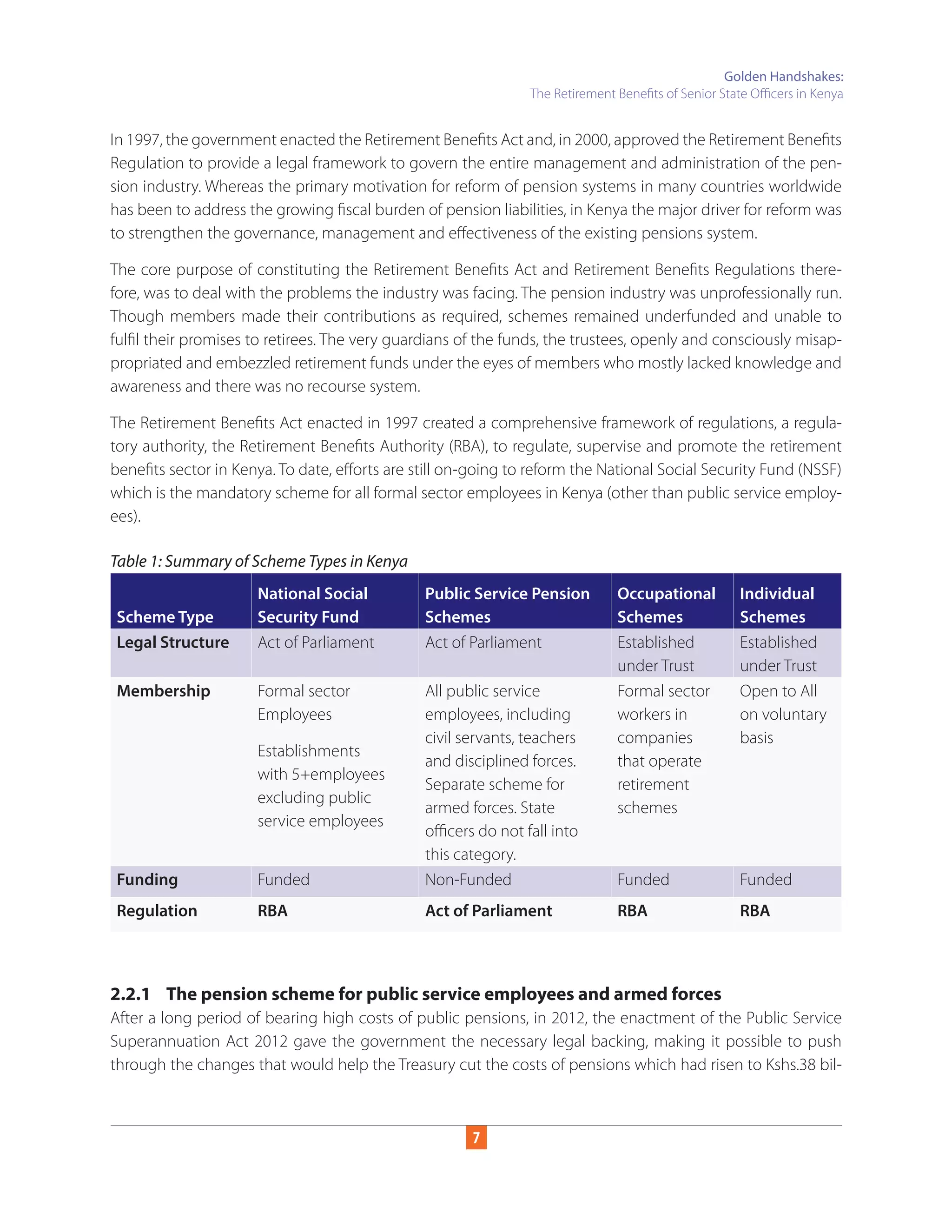 Golden Handshakes - The Retirement Benefits of Senior State Officers in ...