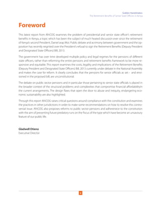 Golden Handshakes - The Retirement Benefits of Senior State Officers in ...