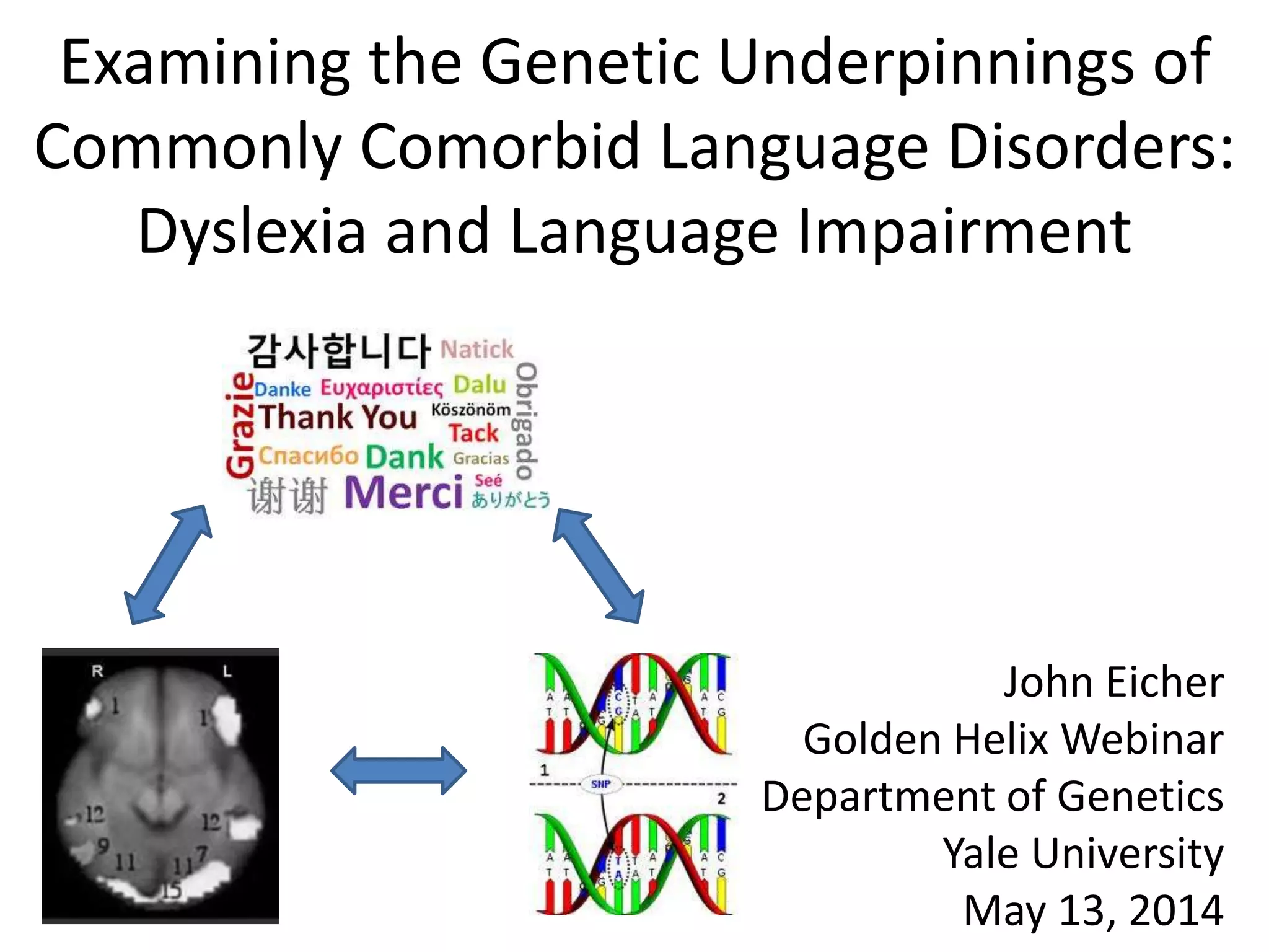 Examining the Genetic Underpinnings of Commonly Comorbid Language ...