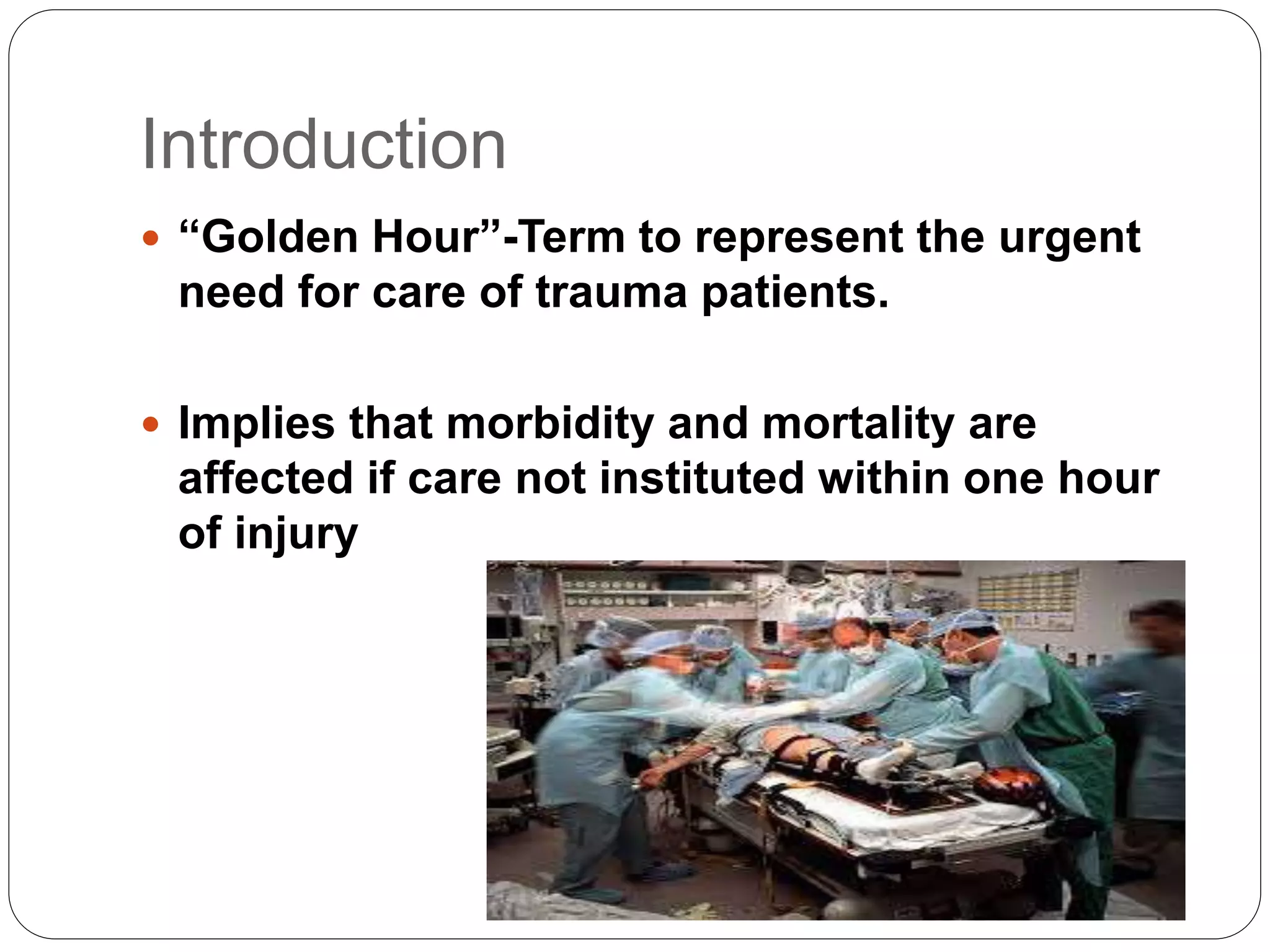 Golden hour -Introduction & Literature Review | PPTX