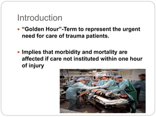 Golden hour -Introduction & Literature Review | PPTX