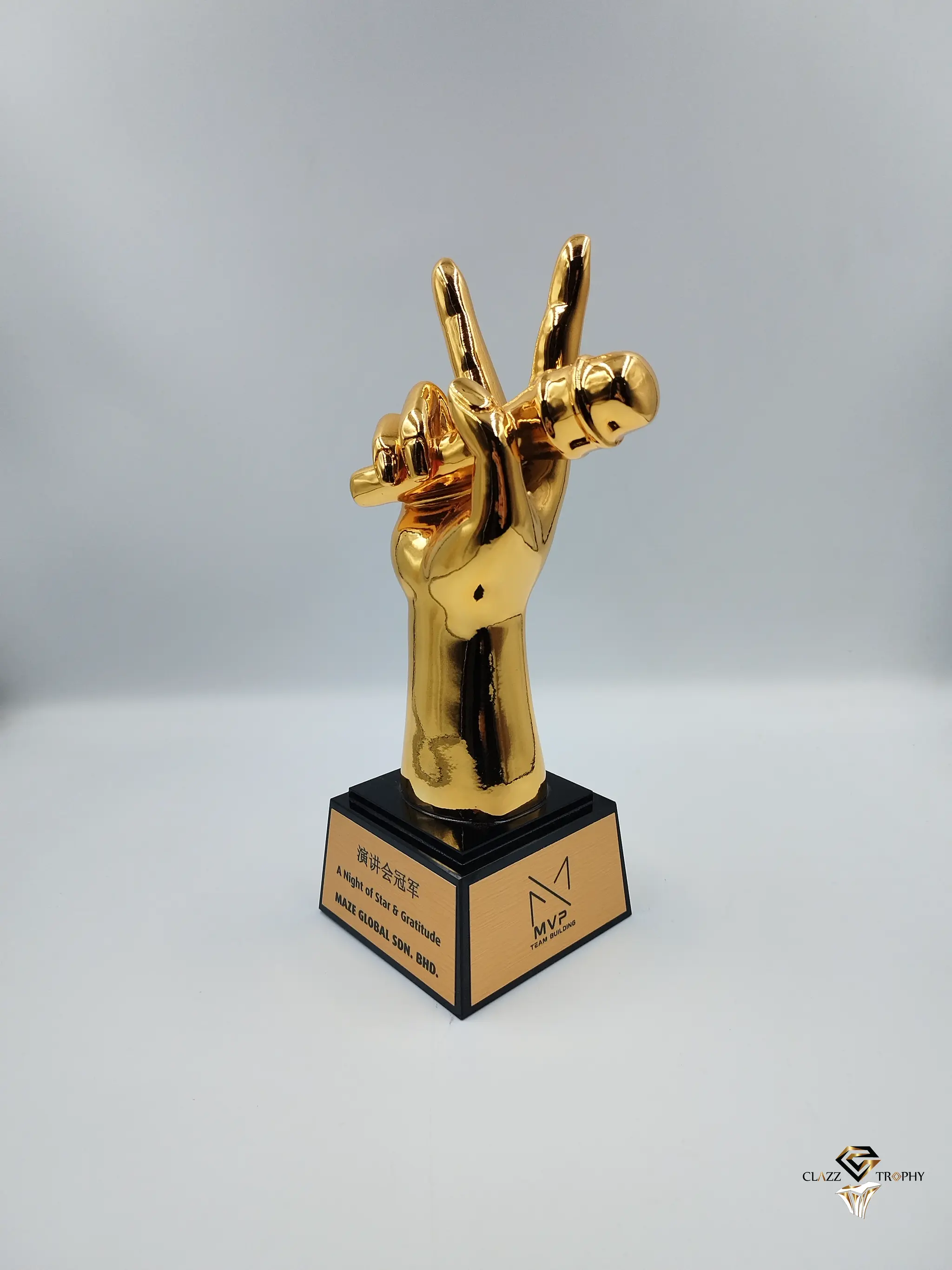 Golden Microphone Trophy at Clazz Trophy Malaysia | #1 Reliable Trophy ...