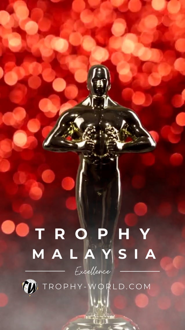 Golden Oscar Trophies at Trophy-World Malaysia | Custom Trophies ...