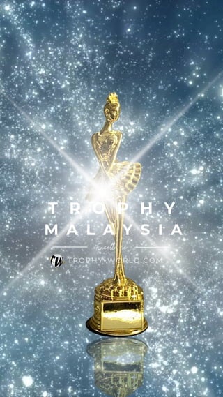 Golden Princess Trophies at Trophy-World Malaysia | Custom Trophies ...