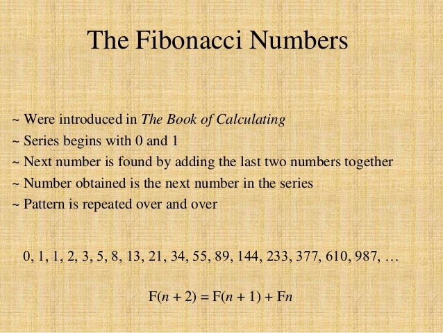 Fibonacci Golden ratio