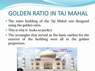 Taj Mahal Golden Ratio