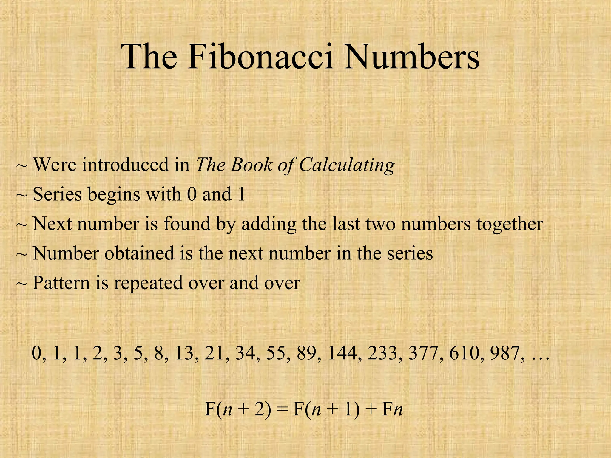 golden Ratio Rule that is related to FIBONACCI SEQUENCE.ppt