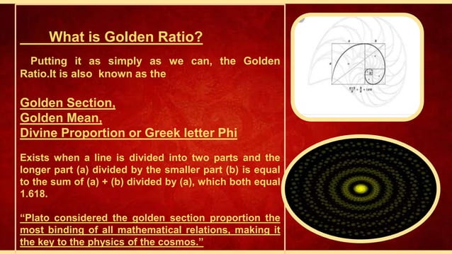 Golden ratio and da vinci code. | PPTX
