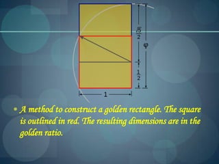 Golden ratio and golden rectangle | PPTX