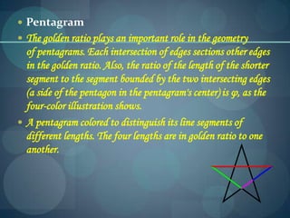 Golden ratio and golden rectangle | PPTX