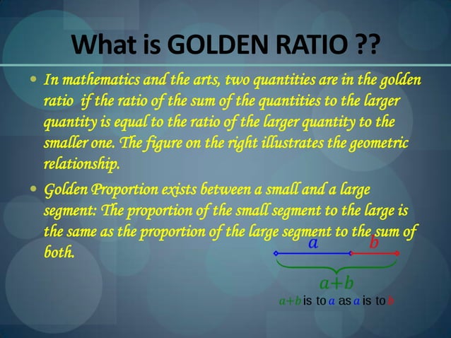 Golden ratio and golden rectangle | PPTX | Geography | Science