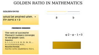 GOLDEN RATIO : divine proportion .pptx