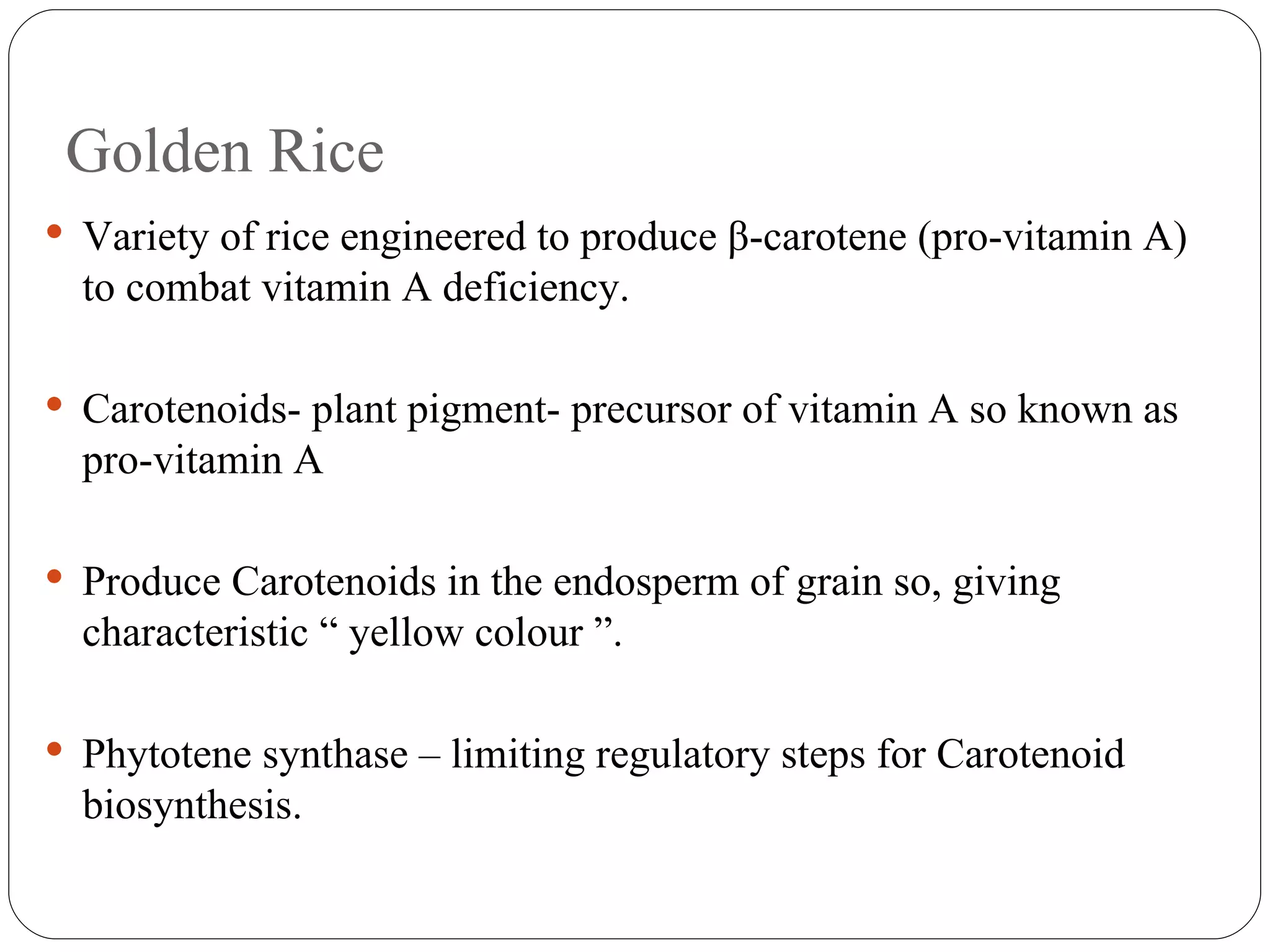 Golden rice | PPT