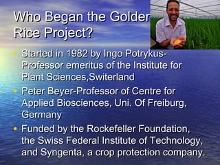 Golden rice | PPT