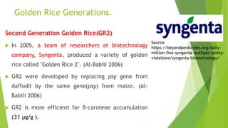 Golden rice | PPTX