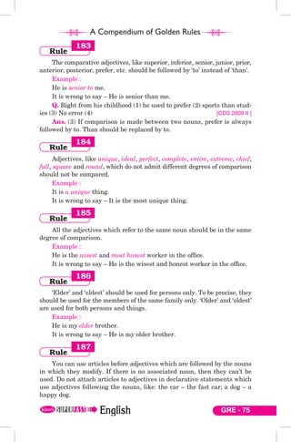 English Grammar Golden rule (english) | PDF