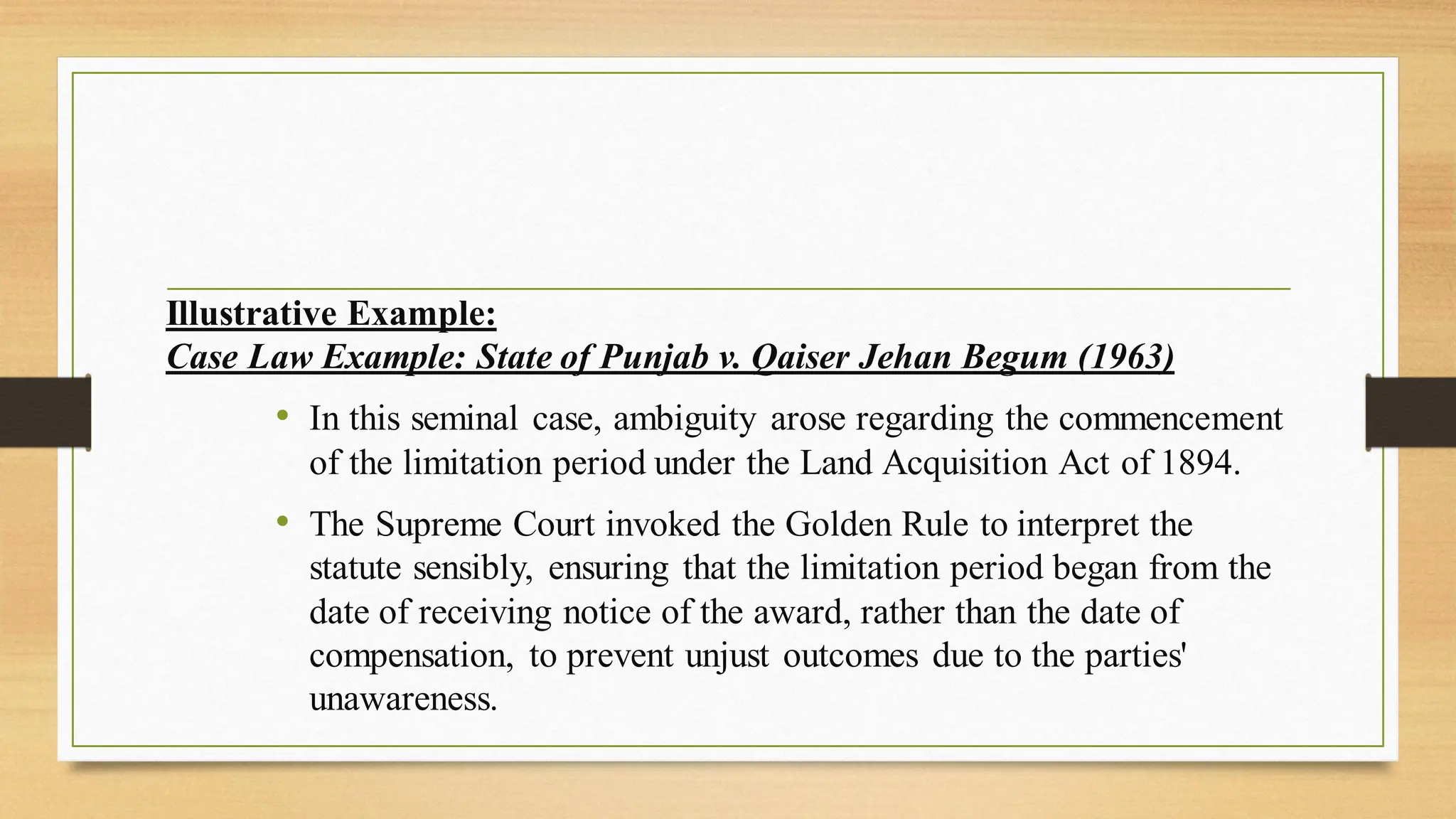 Golden Rule of Interpretation by Puja Dwivedi | PDF