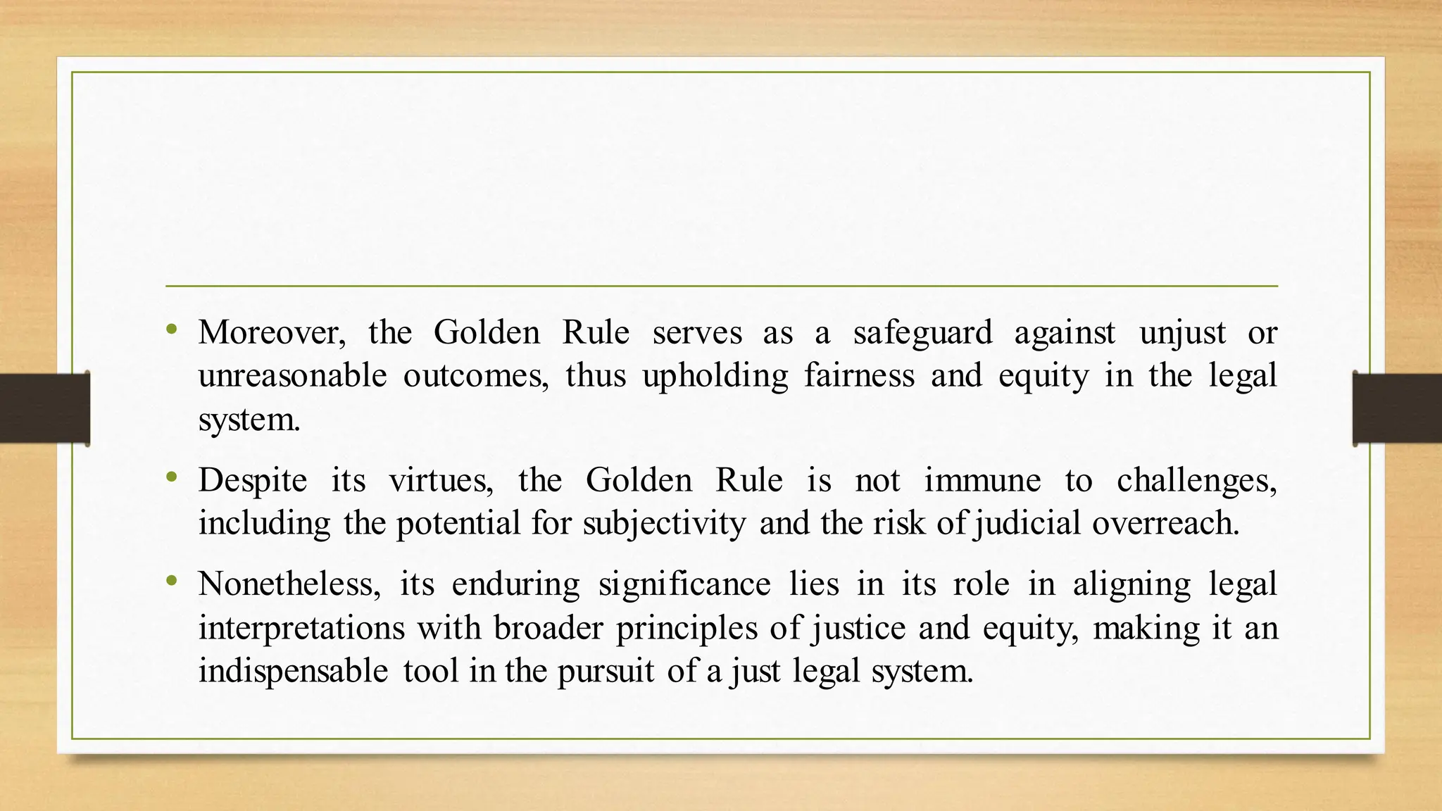 Golden Rule of Interpretation by Puja Dwivedi | PDF