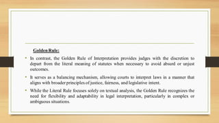 Golden Rule of Interpretation by Puja Dwivedi | PDF