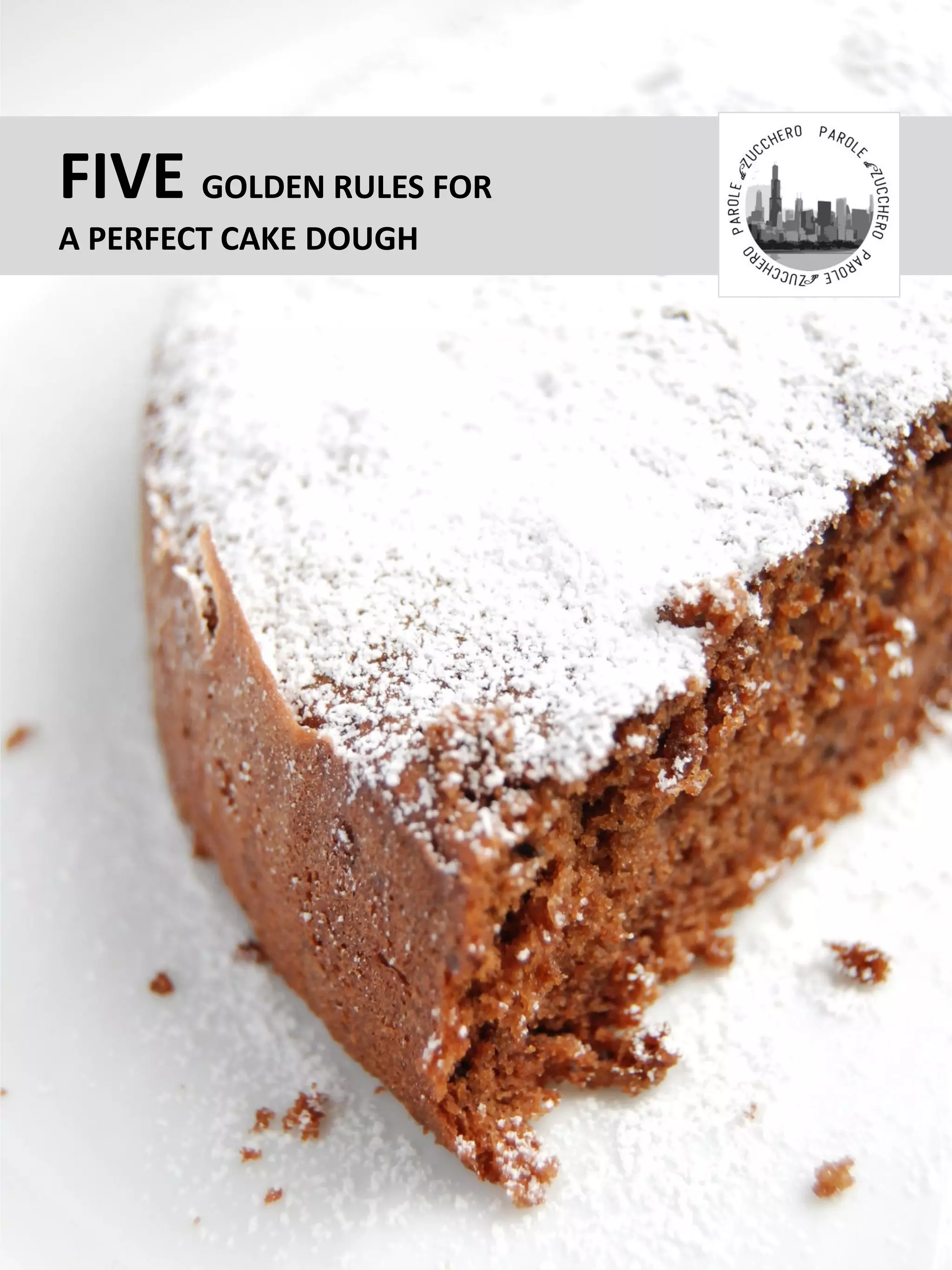 Five golden rules for a perfect cake dough | PDF