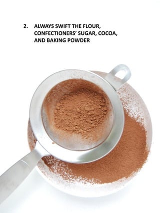 Five golden rules for a perfect cake dough | PDF