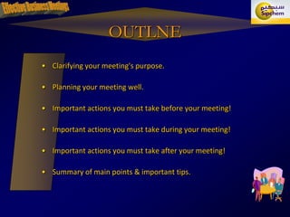 Golden Rules For Effective Business Meetings | PPSX