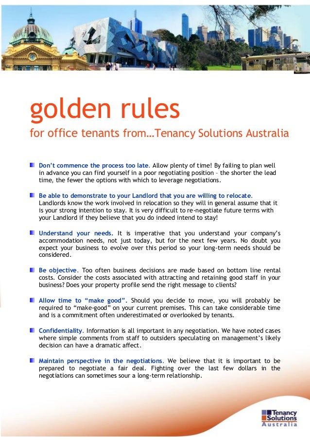Golden Rules For Office Tenants From Tenancy Solutions Australia golden-rules-for-office-tenants-from-tenancy-solutions-australia