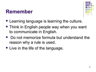 Golden rules in english | PPT