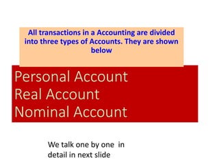 Golden rules of accounting | PPTX